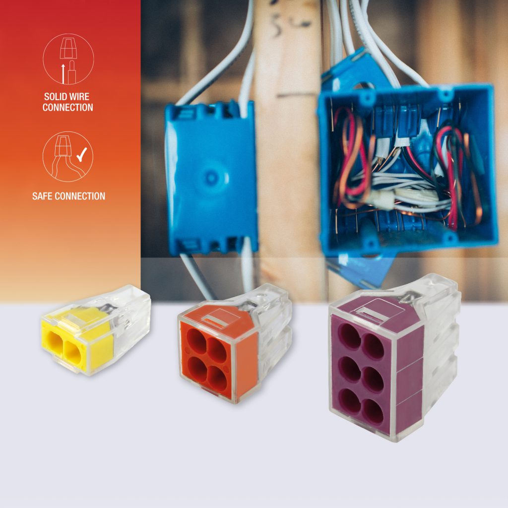 Quick wire connectors for solid wire – Commel Zagreb