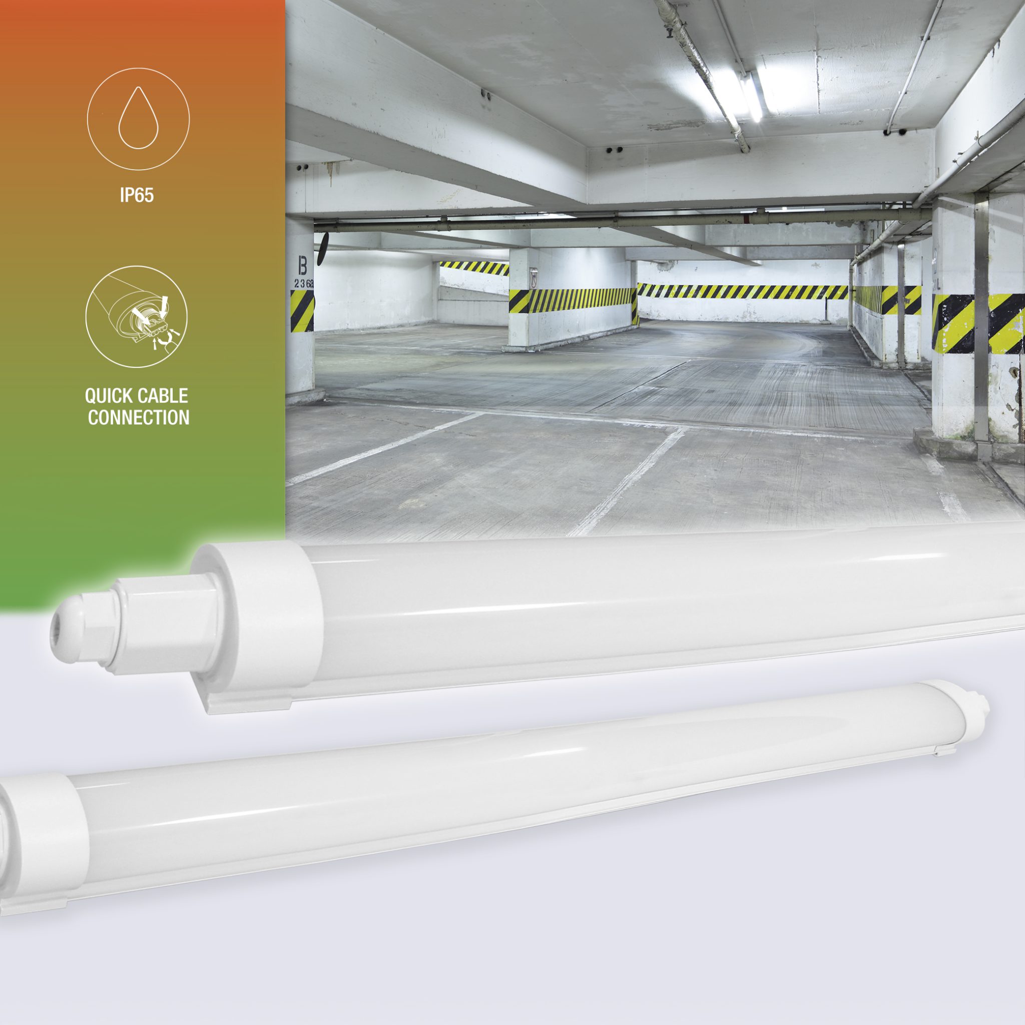 LED waterproof light fixtures with IP65 quick cable connector – Commel ...